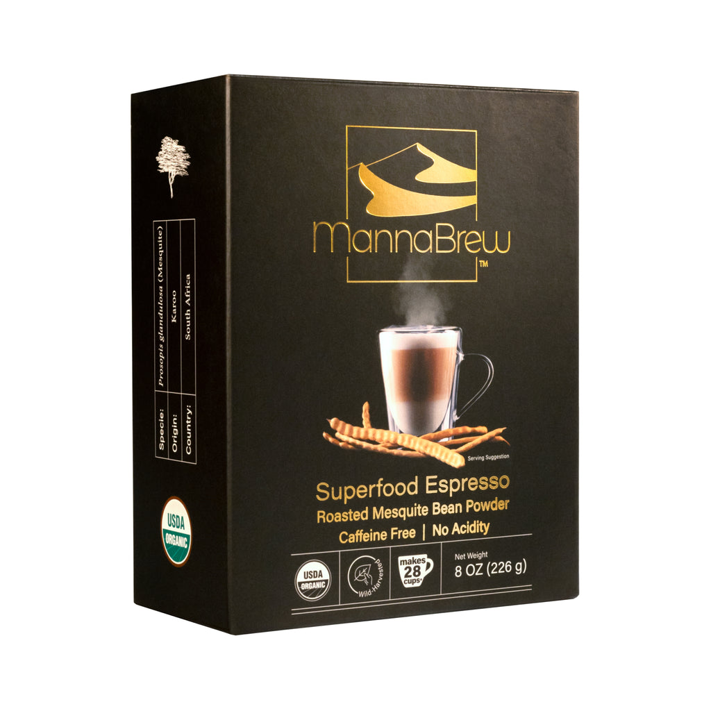 MannaBrew - Mesquite seedpod "coffee" - 8 Ounce (226g) Makes 28 cups ...