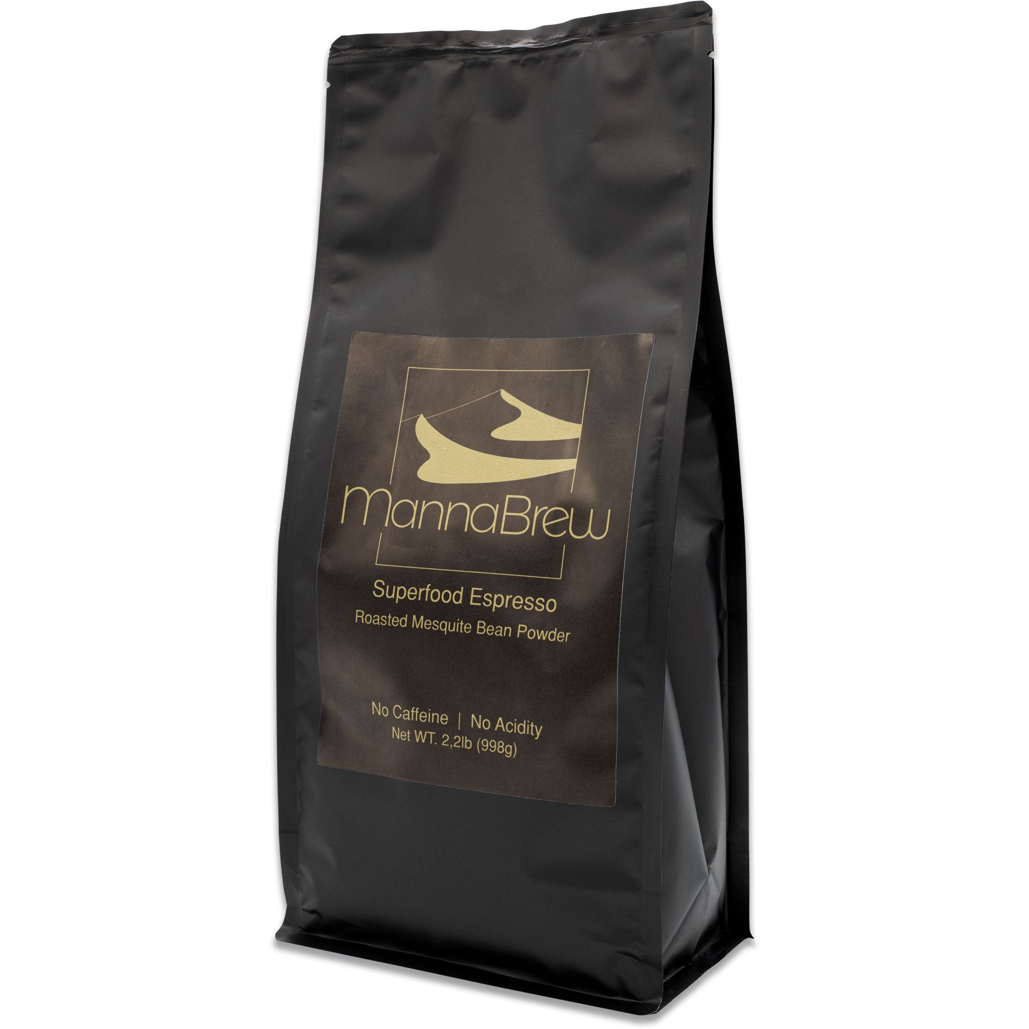 MannaBrew - Mesquite seedpod "coffee" – 2.2 lbs (998g) Bag - Makes 125 ...